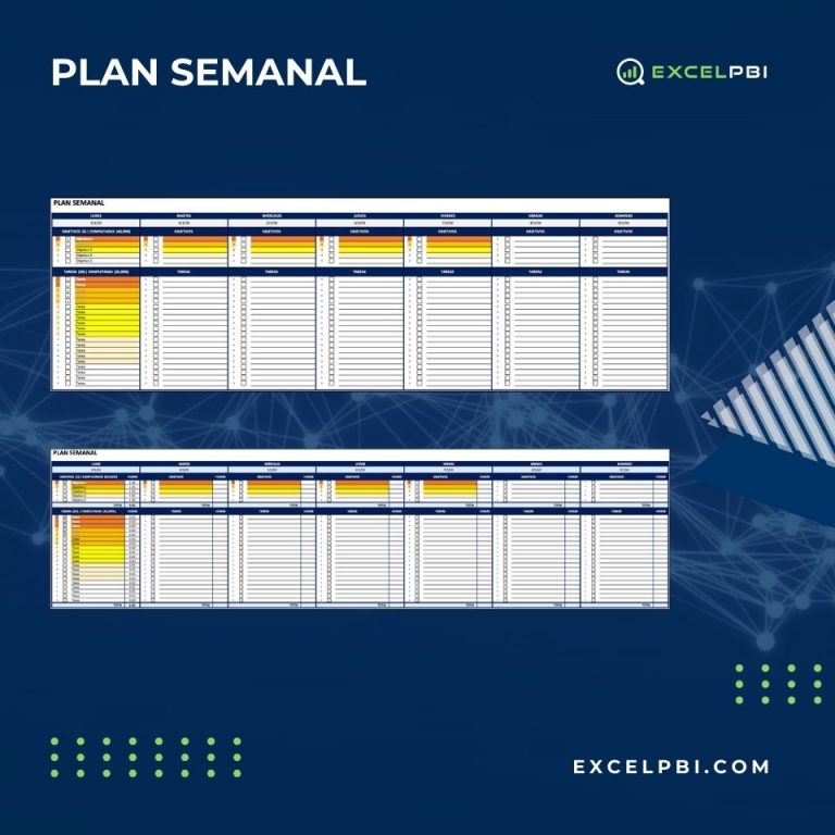 Plan Semanal – EXCELPBI